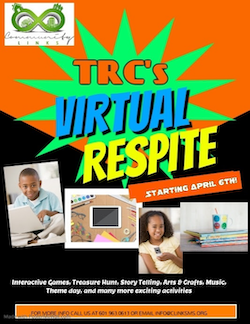 virtual respite flyer - Families as Allies