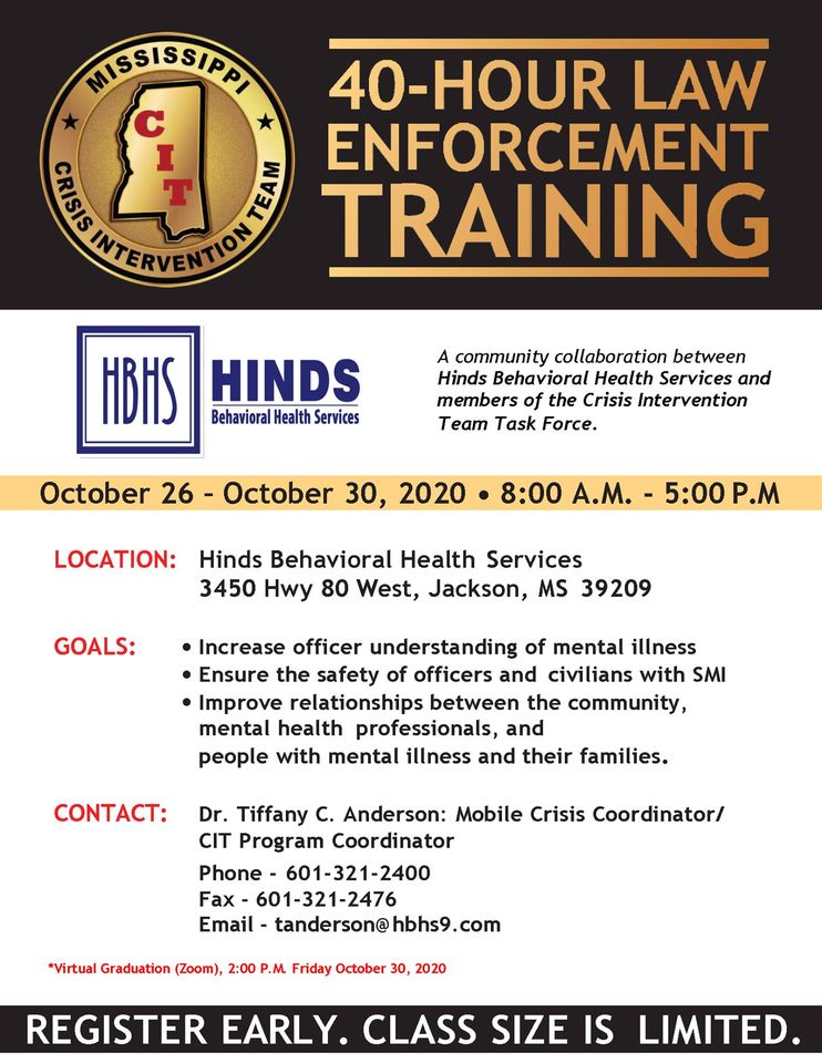 CIT Training - Hinds Behavioral Health Services: Region 9 - Families as ...