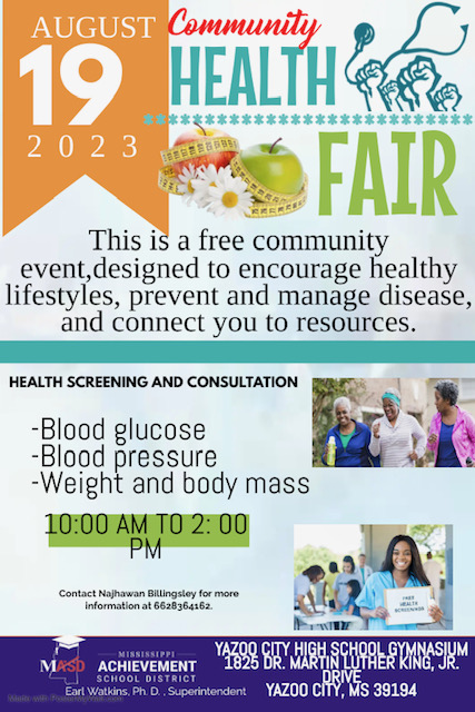 Community Health Fair - Aug. 19