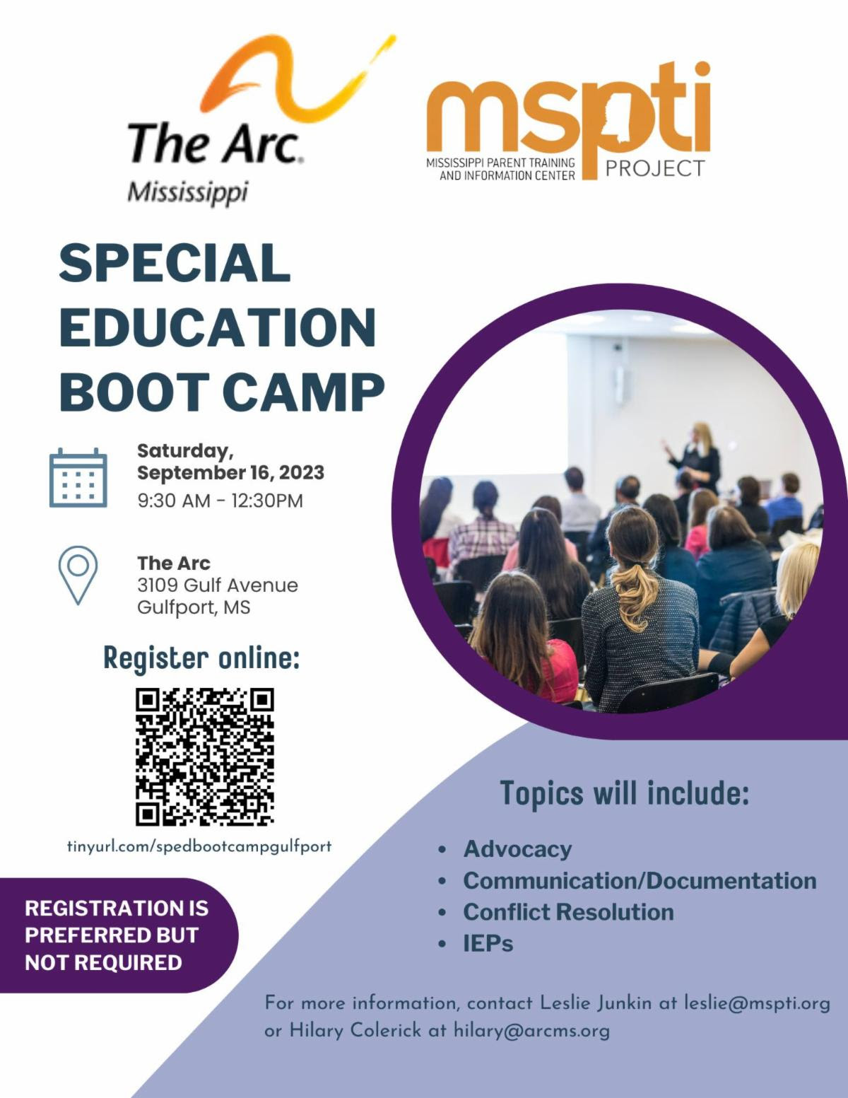 Special Education Boot Camp - Gulfport - Families as Allies