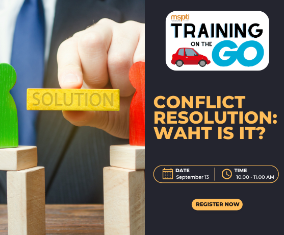 Conflict Resolution: What is It? - Sept. 13