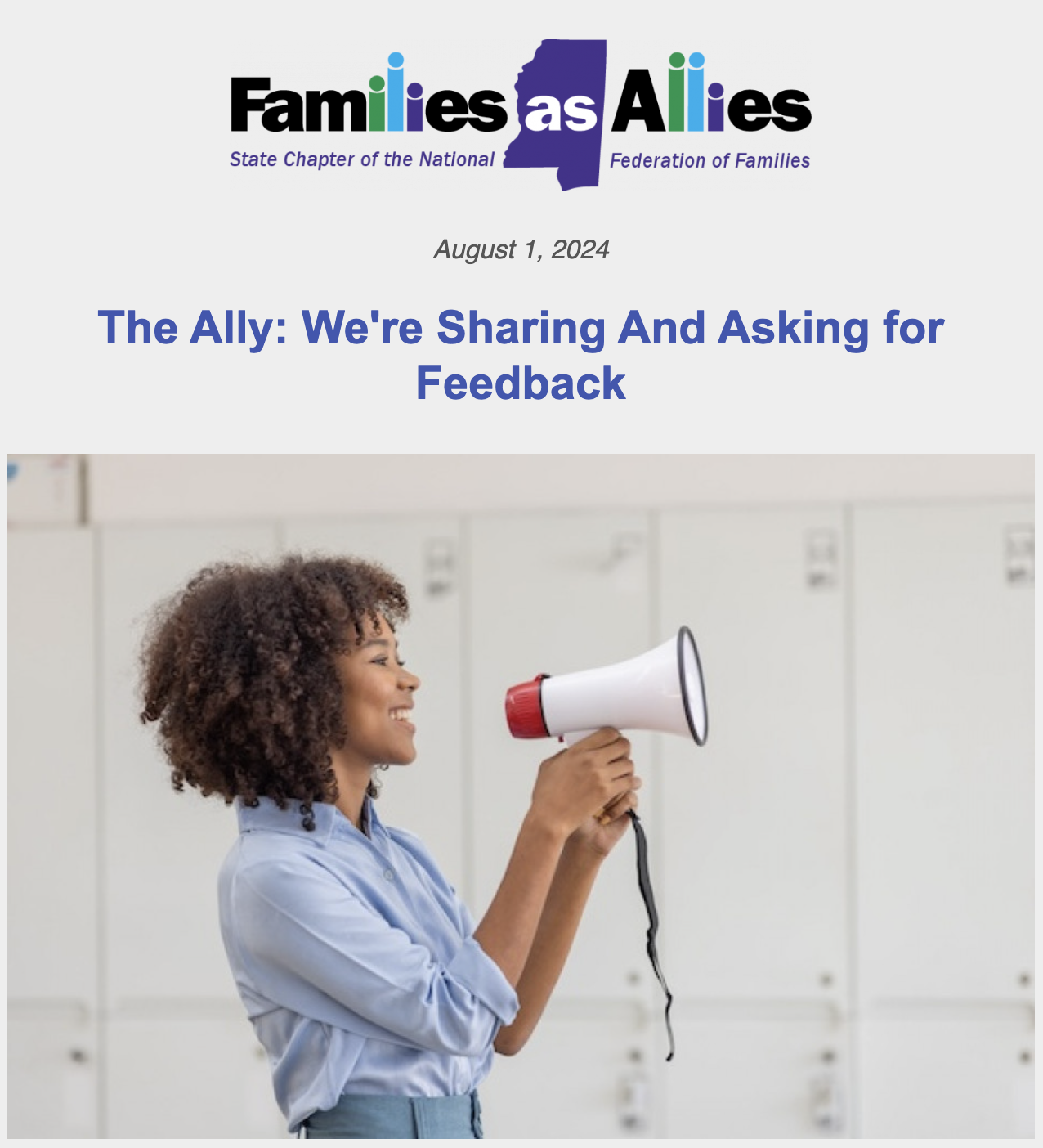 the ally august 1 - Families as Allies