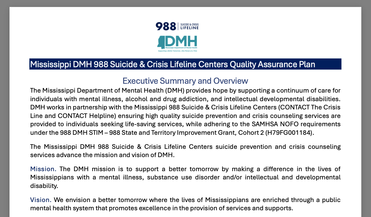 DMH 988 and Crisis Lifeline Rules Open for Public Comment - Families as ...